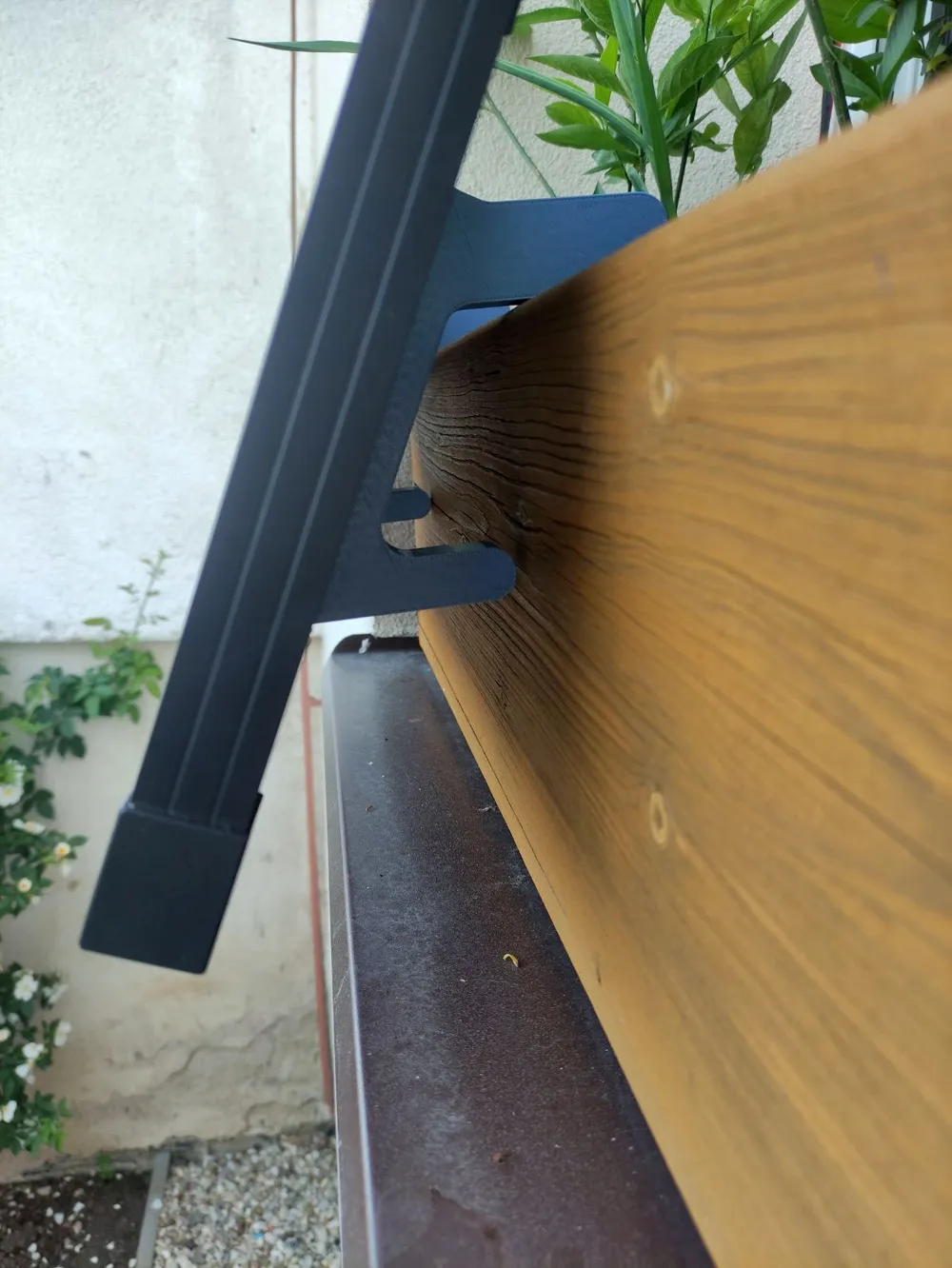 Solar panel mount for a plant box - Free 3D Print Model - MakerWorld