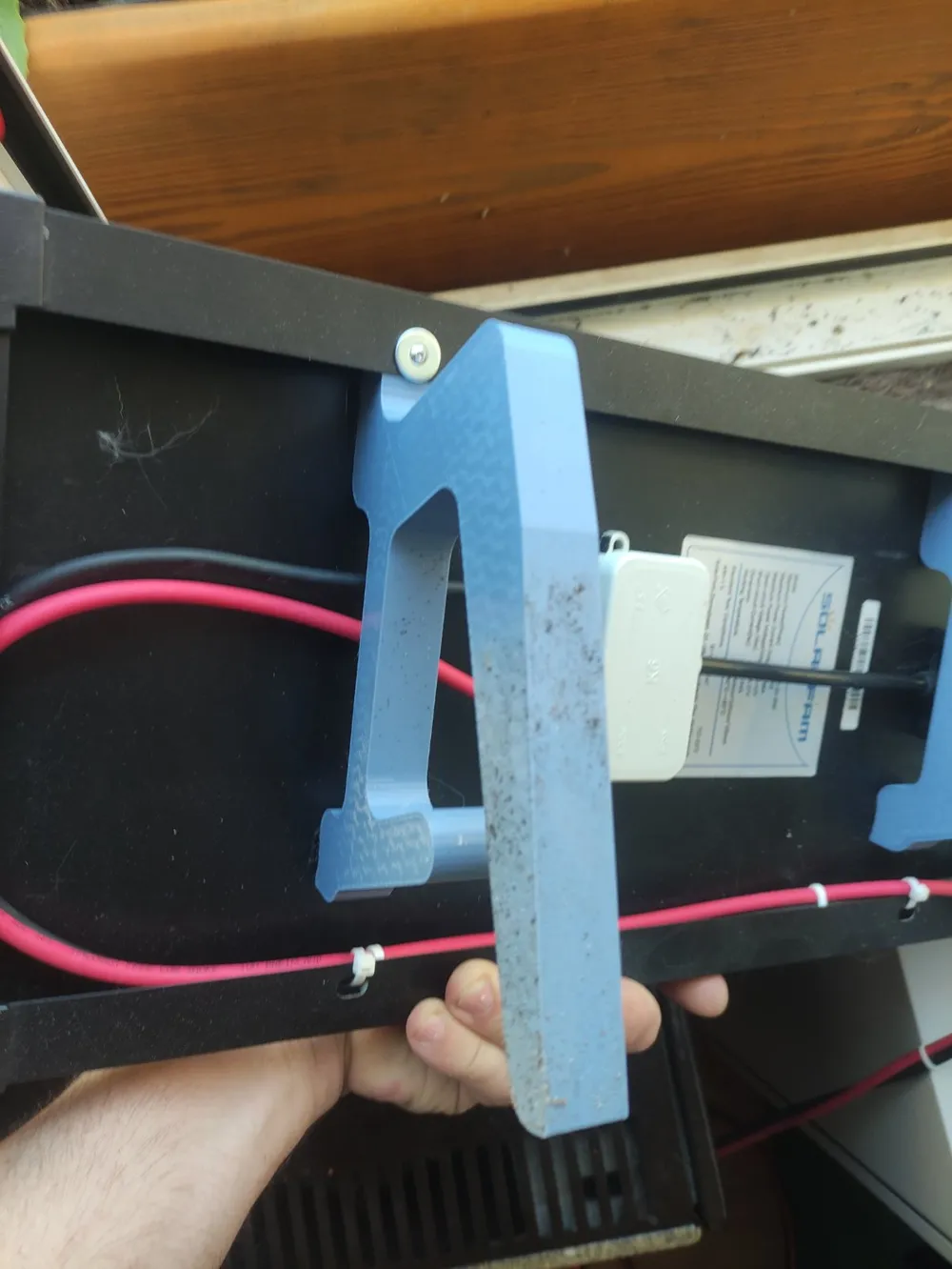 Solar panel mount for a plant box - Free 3D Print Model - MakerWorld
