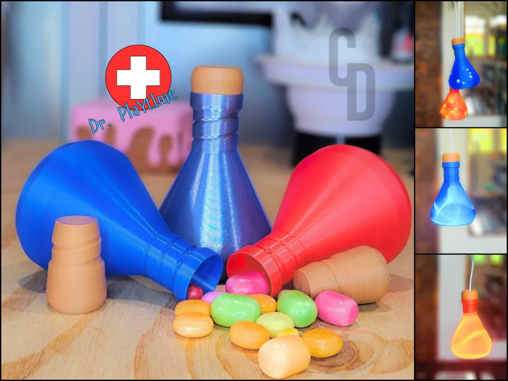 Container / Lamp Play Pretend Dr. Lab Vial by Caziuz Designs MakerWorld ...