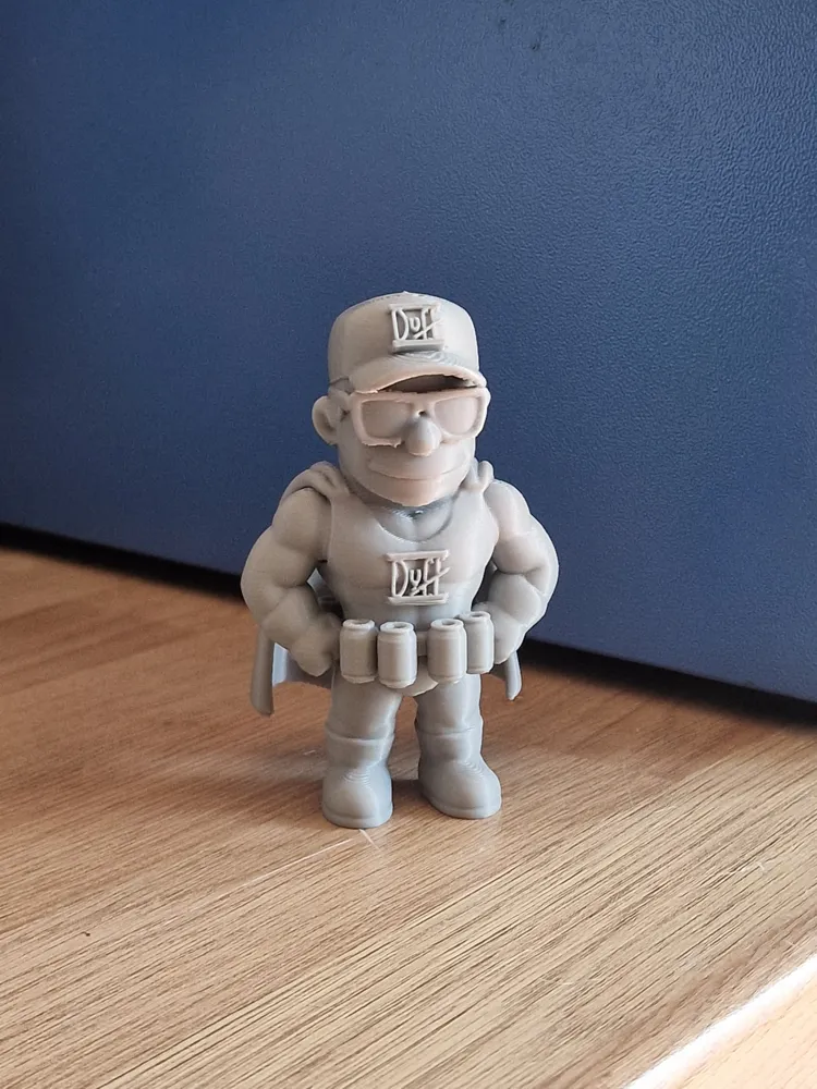 Duffman Duff Beer- The Simpsons - Adorable Model - Free 3D Print Model ...