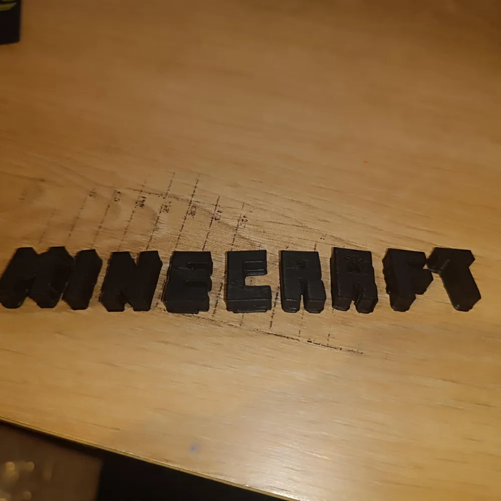 Minecraft Logo Letters - Blocky Custom Text - Free 3D Print Model ...