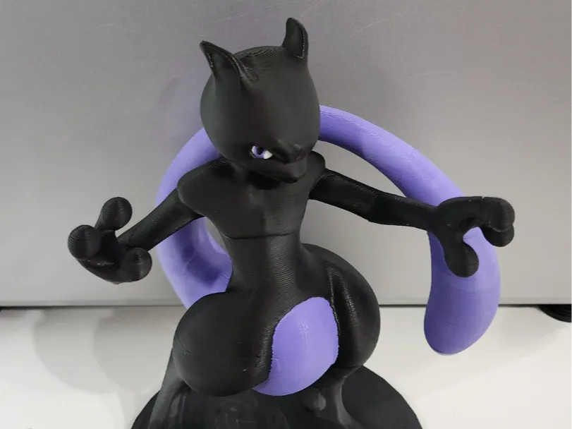Mewtwo - Full Color - Free 3D Print Model - MakerWorld