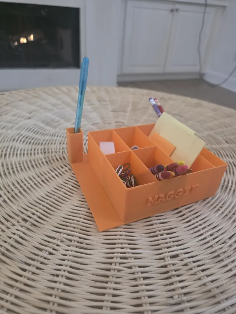 customizable AMAZING desktop organizer! - Free 3D Print Model - MakerWorld