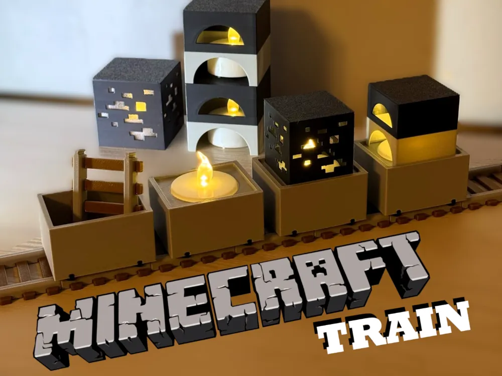 Minecraft Train Lamp by jakub.rogoolski MakerWorld: Download Free 3D Models
