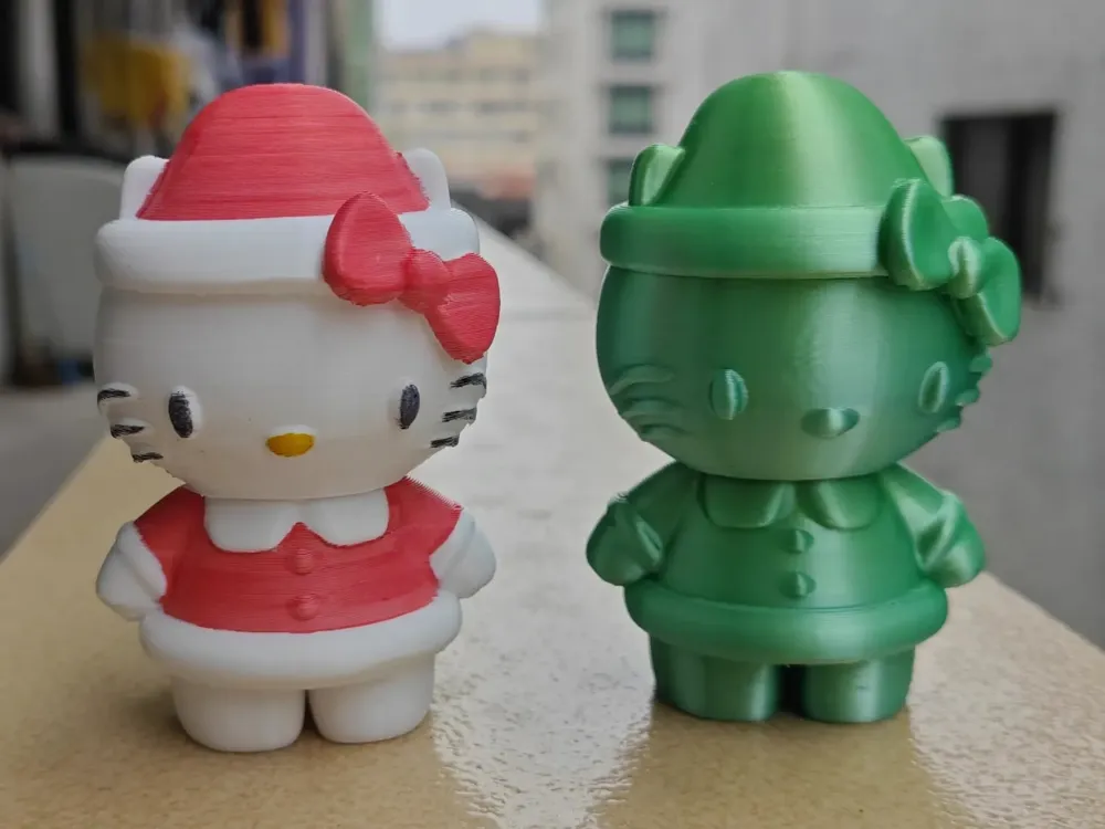 Rotating Hello Kitty Gravity-Defying Spin Non-Intersecting Spiral Cat ...