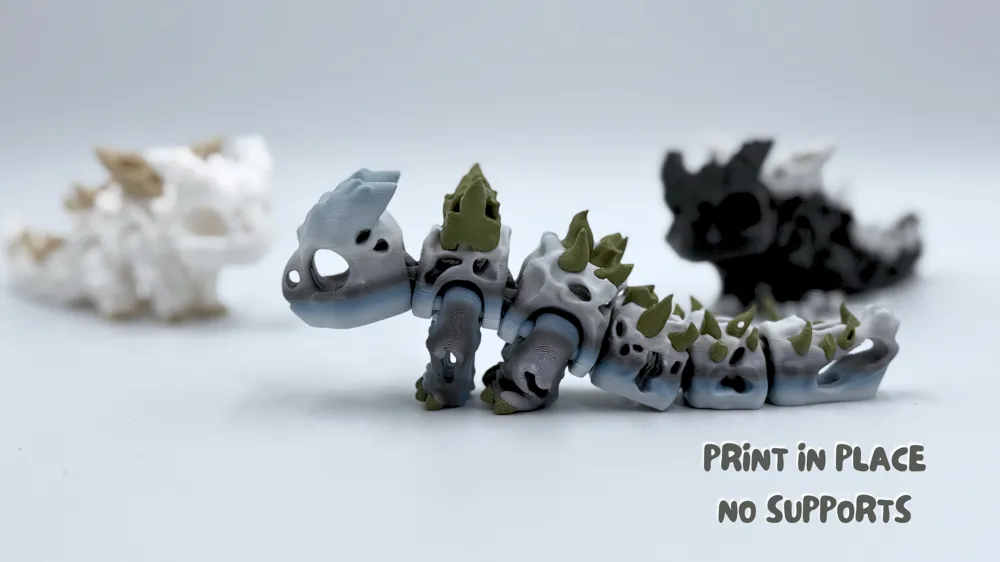 Kotsumaru - Skeleton Dragon Lizard by ColorCloud3D MakerWorld: Download ...