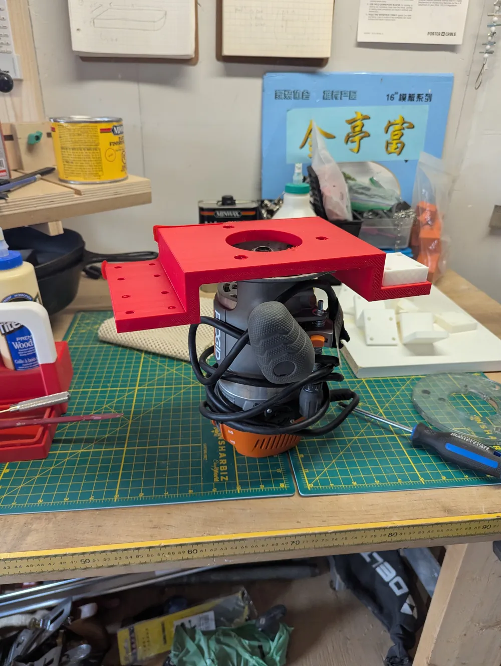 Router Sled for Ridgid R2901/R2911-SBR20 Lin Rails - Free 3D Print ...