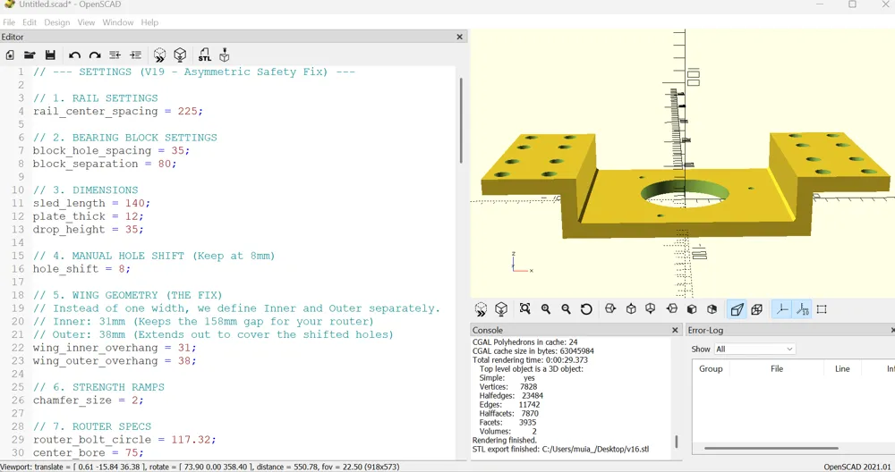 Router Sled for Ridgid R2901/R2911-SBR20 Lin Rails - Free 3D Print ...