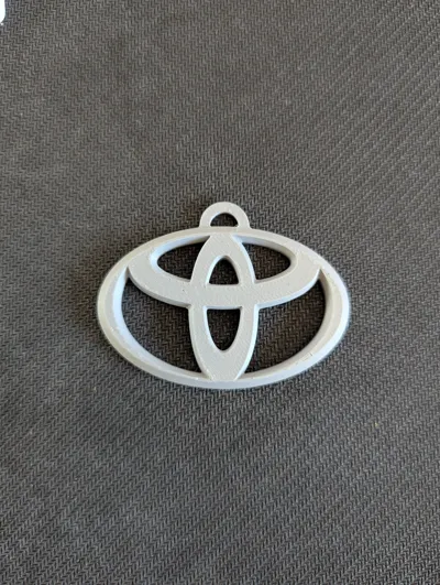 Toyota logo keychain - Free 3D Print Model - MakerWorld