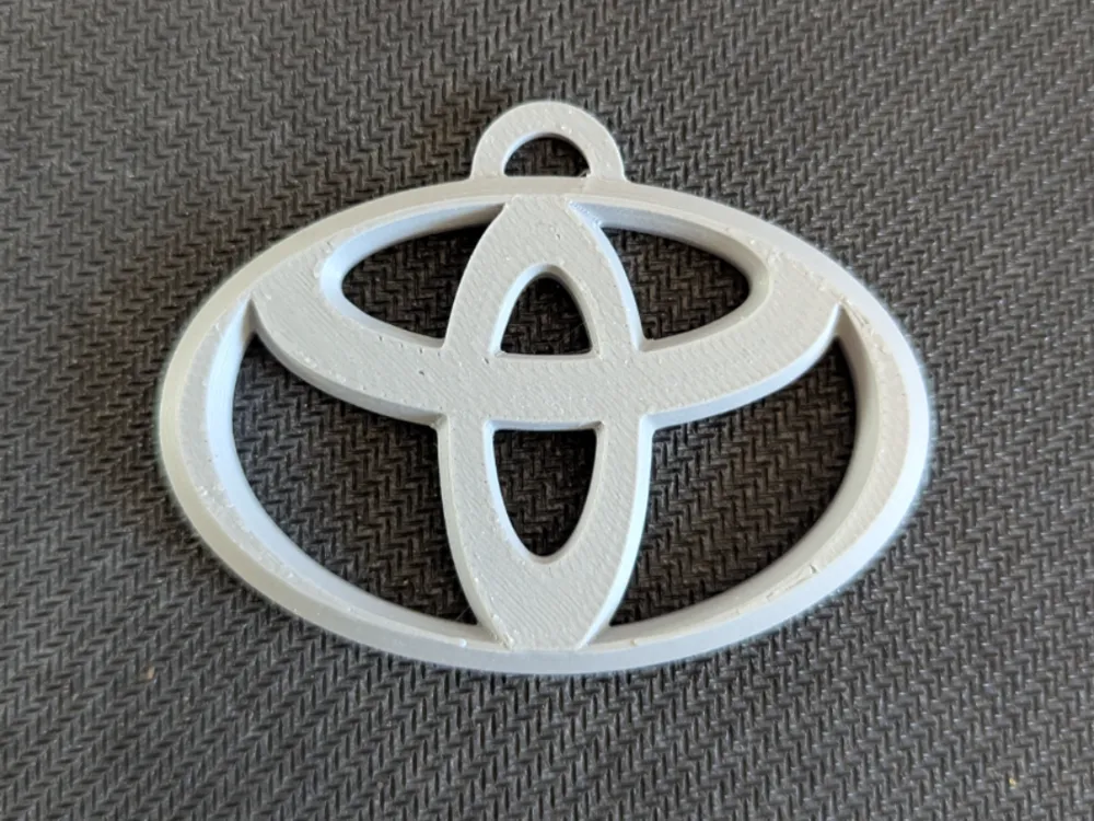 Toyota logo keychain - Free 3D Print Model - MakerWorld