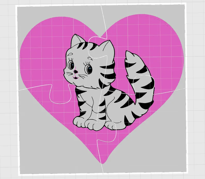 Kitten puzzle by Slowpoke - MakerWorld