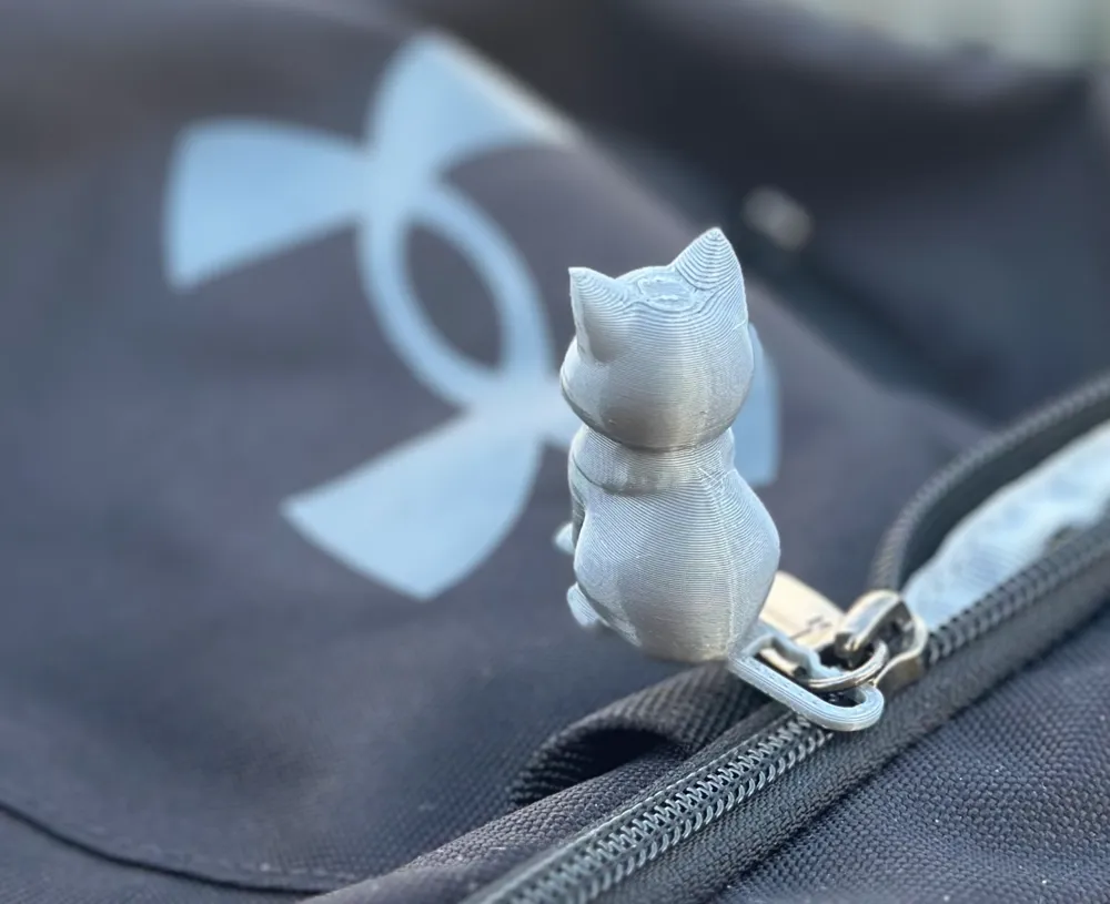 Kitty cute zipper by 3Dcrabi MakerWorld: Download Free 3D Models