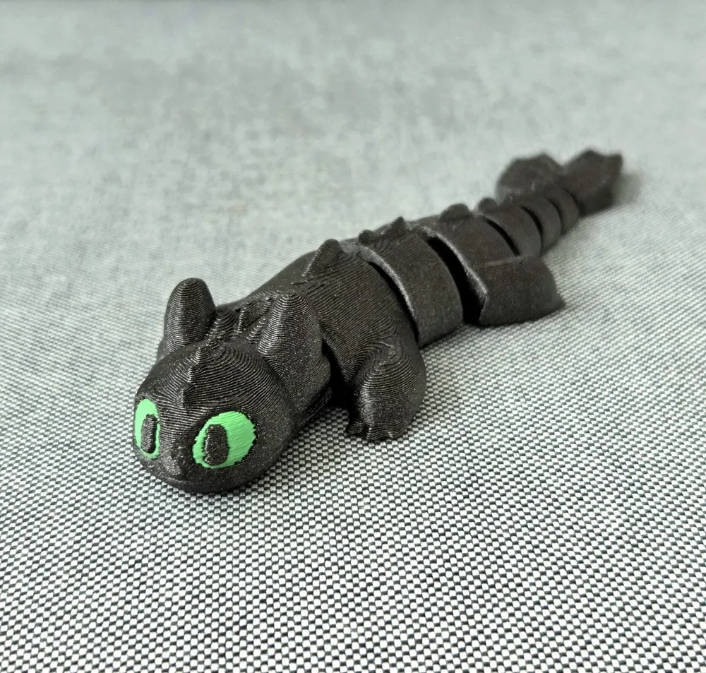 Cute articulated toothless dragon - Free 3D Print Model - MakerWorld