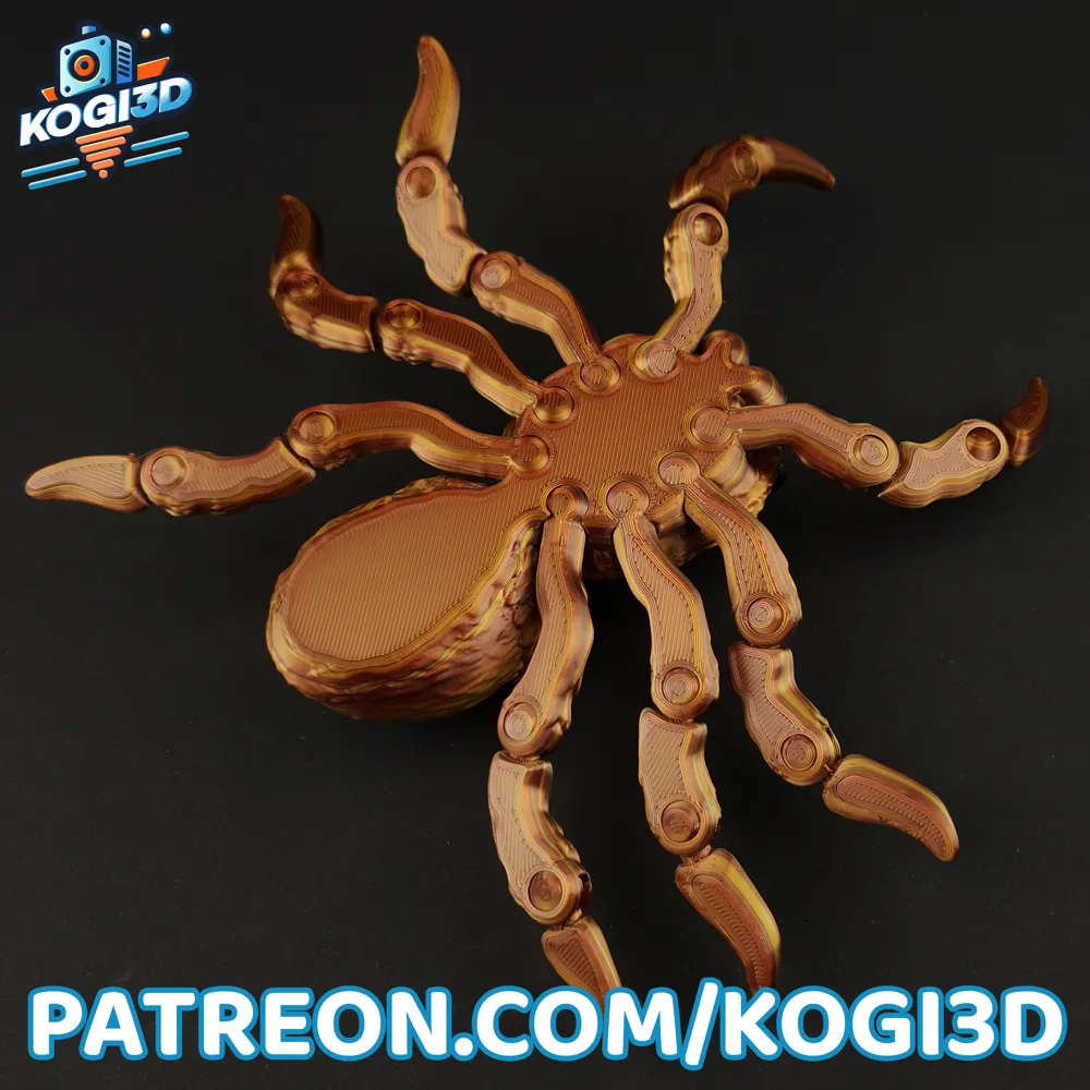 Articulated Tarantula - Free 3D Print Model - MakerWorld