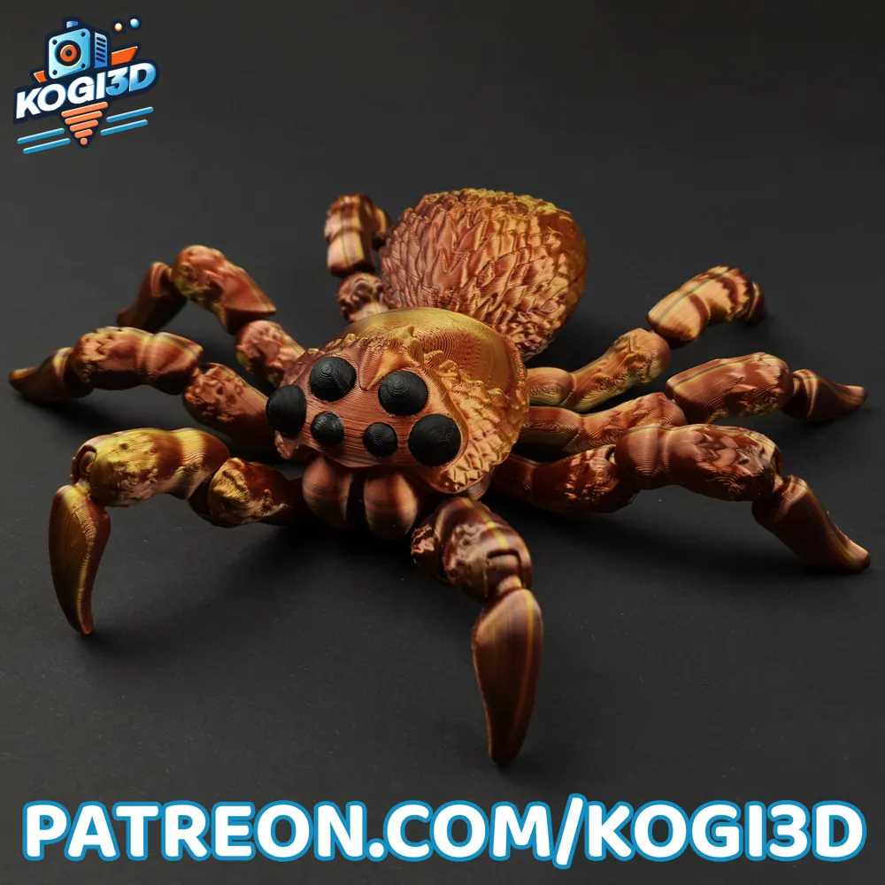 Articulated Tarantula - Free 3D Print Model - MakerWorld