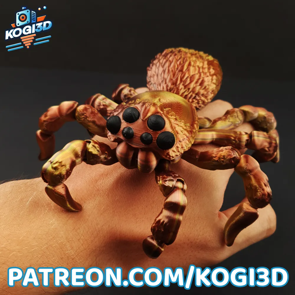 Articulated Tarantula - Free 3D Print Model - MakerWorld