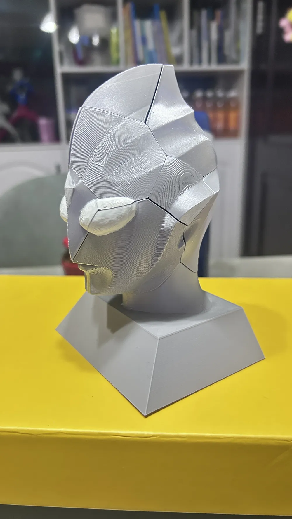 Ultraman Tiga Head Sculpt 3D Puzzle - Free 3D Print Model - MakerWorld