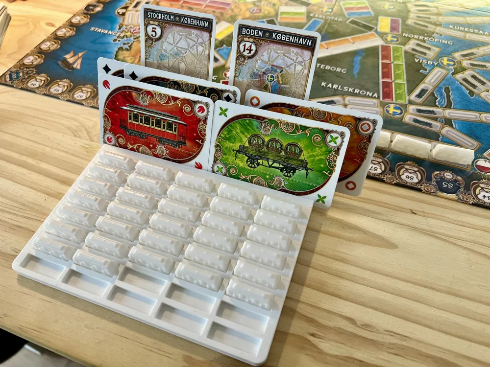 Organizer Tray - Ticket to Ride - Free 3D Print Model - MakerWorld