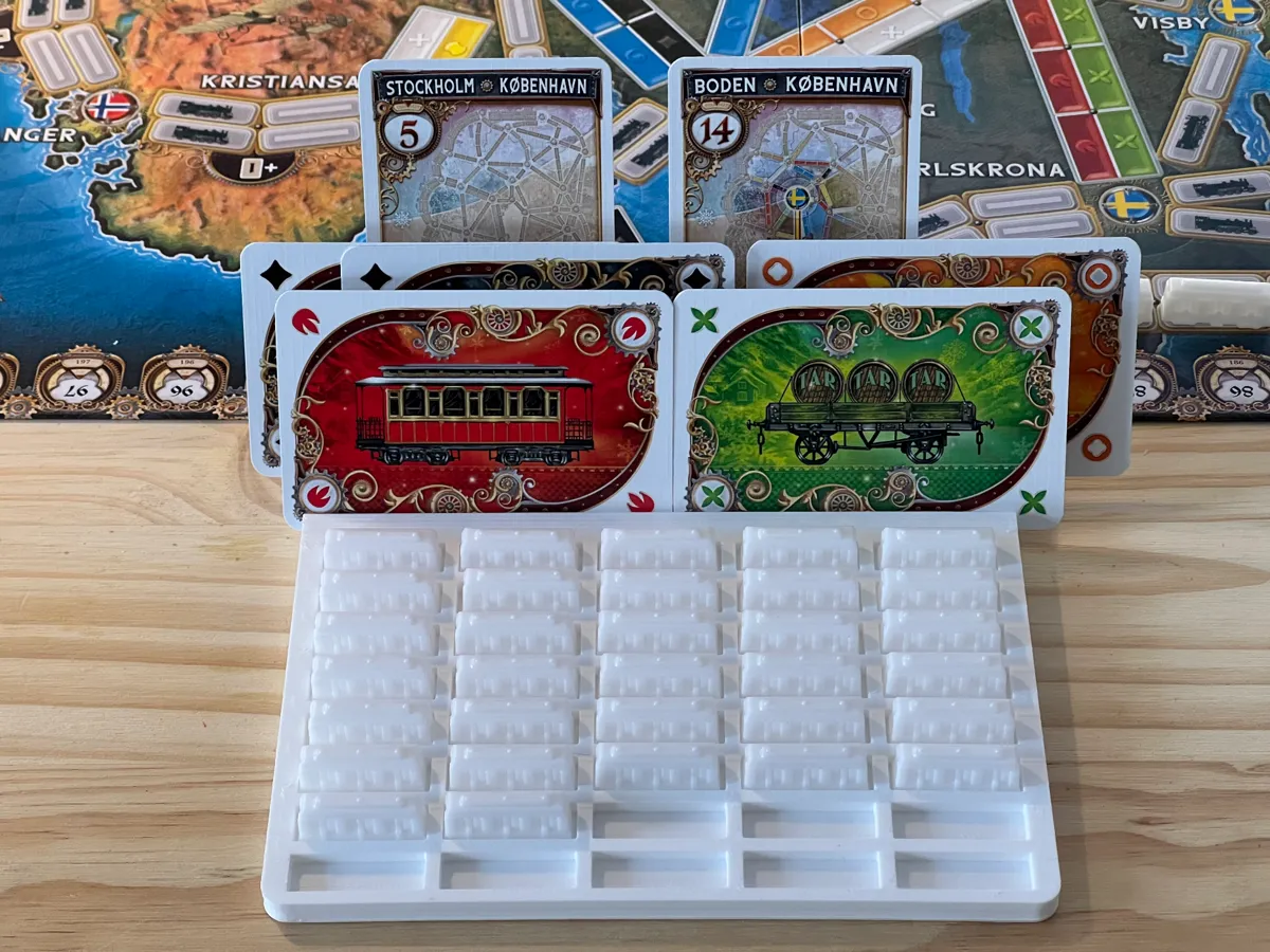 Organizer Tray - Ticket to Ride - Free 3D Print Model - MakerWorld