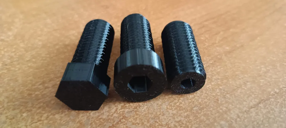 Parametric screw, metric thread, Allen key hex head by GoLoS MakerWorld ...