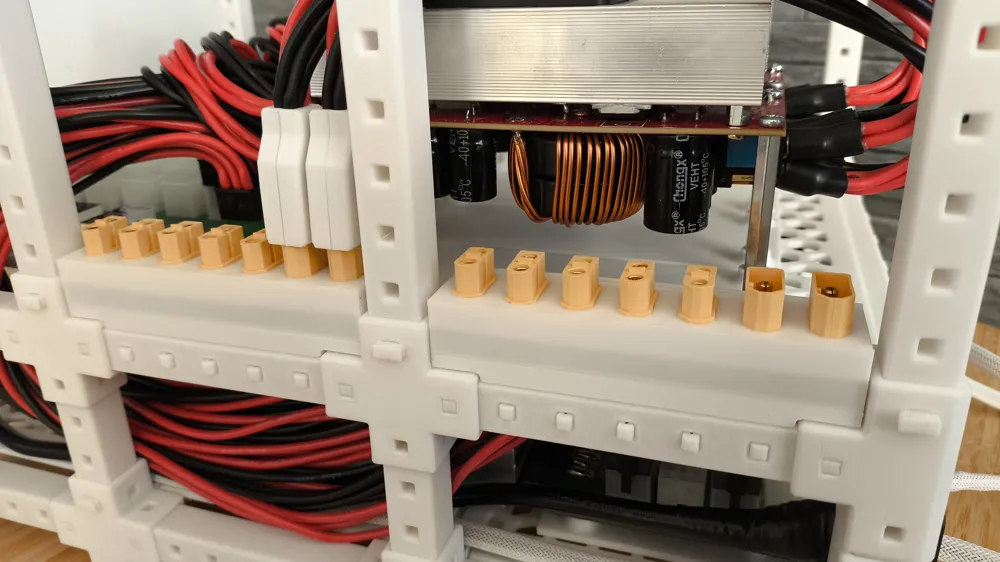 XT60 distribution for HomeRacker - Free 3D Print Model - MakerWorld