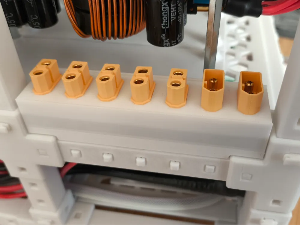 XT60 distribution for HomeRacker - Free 3D Print Model - MakerWorld