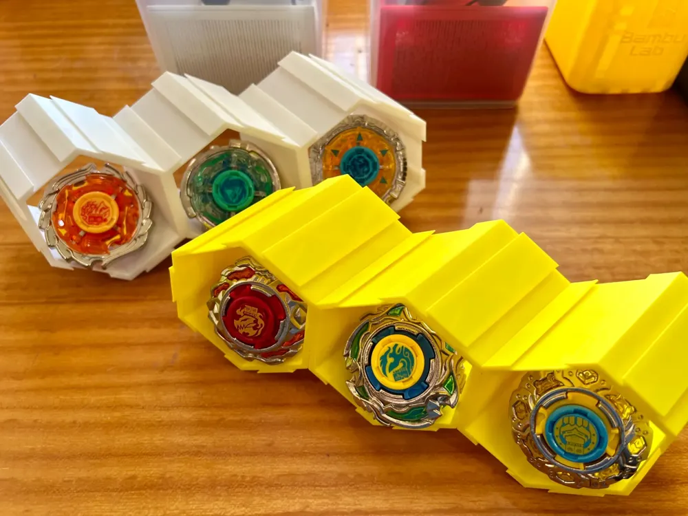 Angled Honeycomb Display Stand Freestanding Stackable by 00001 - MakerWorld