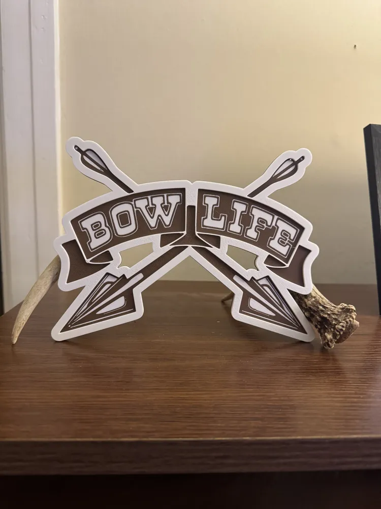 Bow Life Logo - Free 3D Print Model - MakerWorld
