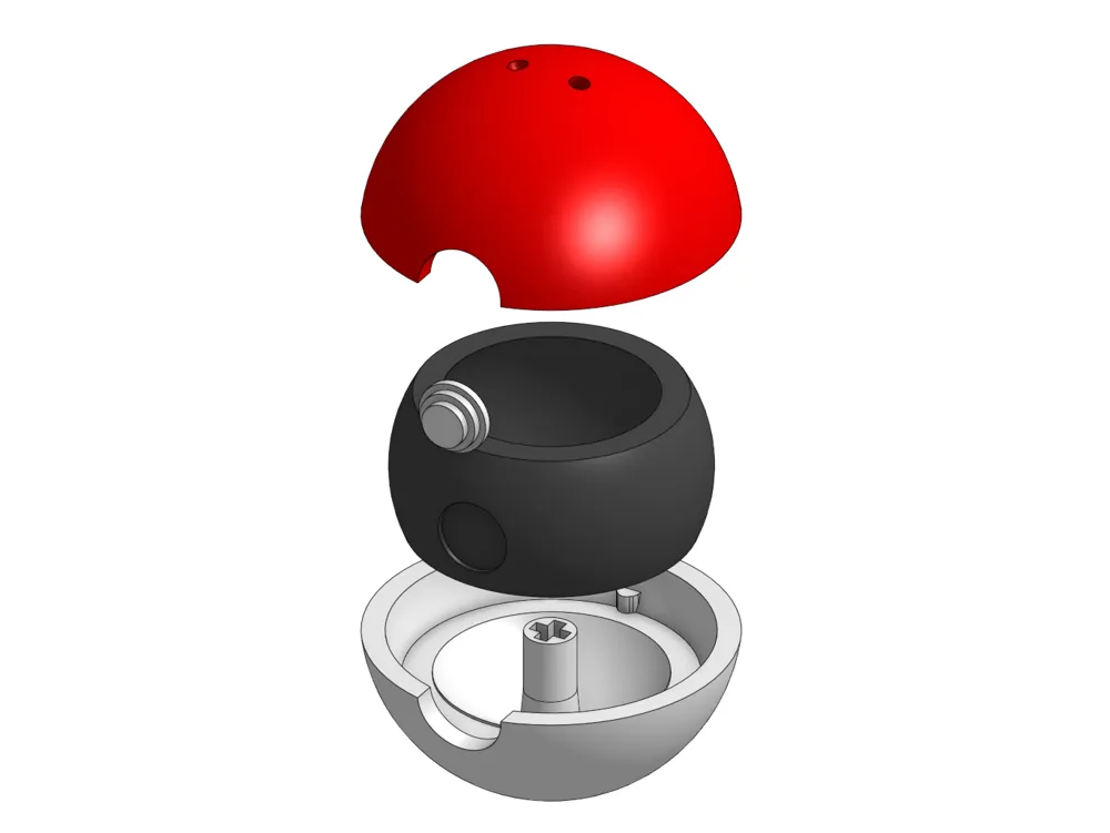 Pokeball Fidget Clicker by Layer Works MakerWorld: Download Free 3D Models