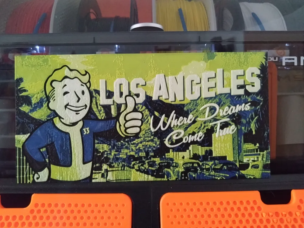 Fallout Los Angeles (HueForge) by OAsgarO - MakerWorld