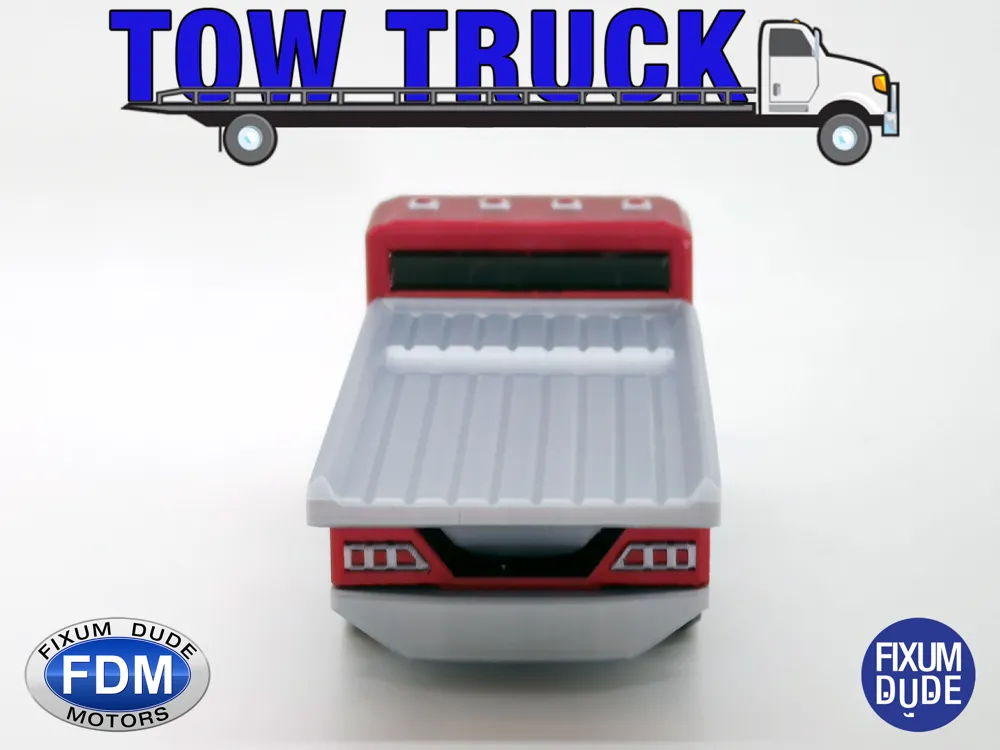 Fixum Dude Motors PiP Flatbed Tow Truck by Fixumdude MakerWorld ...