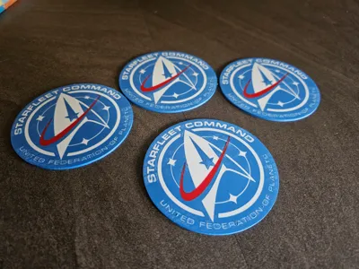 Star Trek Starfleet Command Coasters by Sav - MakerWorld
