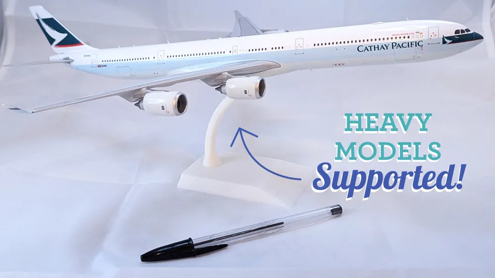 Customizable Model Plane Stand - 1:200 Scale by 3D Werks MakerWorld ...