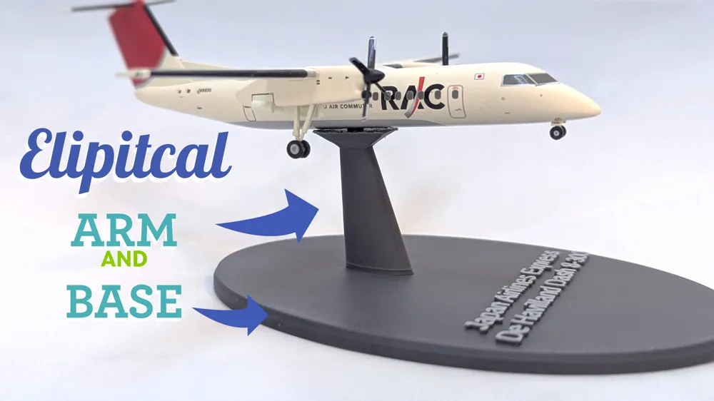 Customizable Model Plane Stand - 1:200 Scale by 3D Werks MakerWorld ...