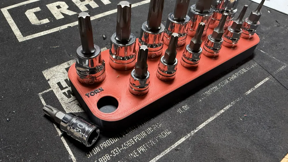 Torx Socket Tray - Free 3D Print Model - MakerWorld