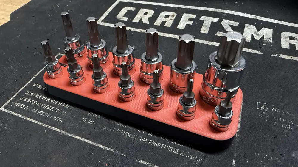 Torx Socket Tray - Free 3D Print Model - MakerWorld