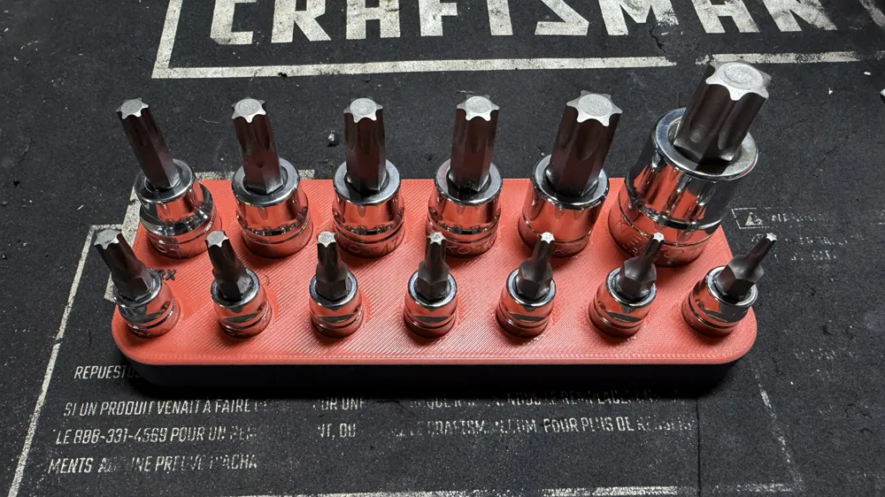 Torx Socket Tray - Free 3D Print Model - MakerWorld