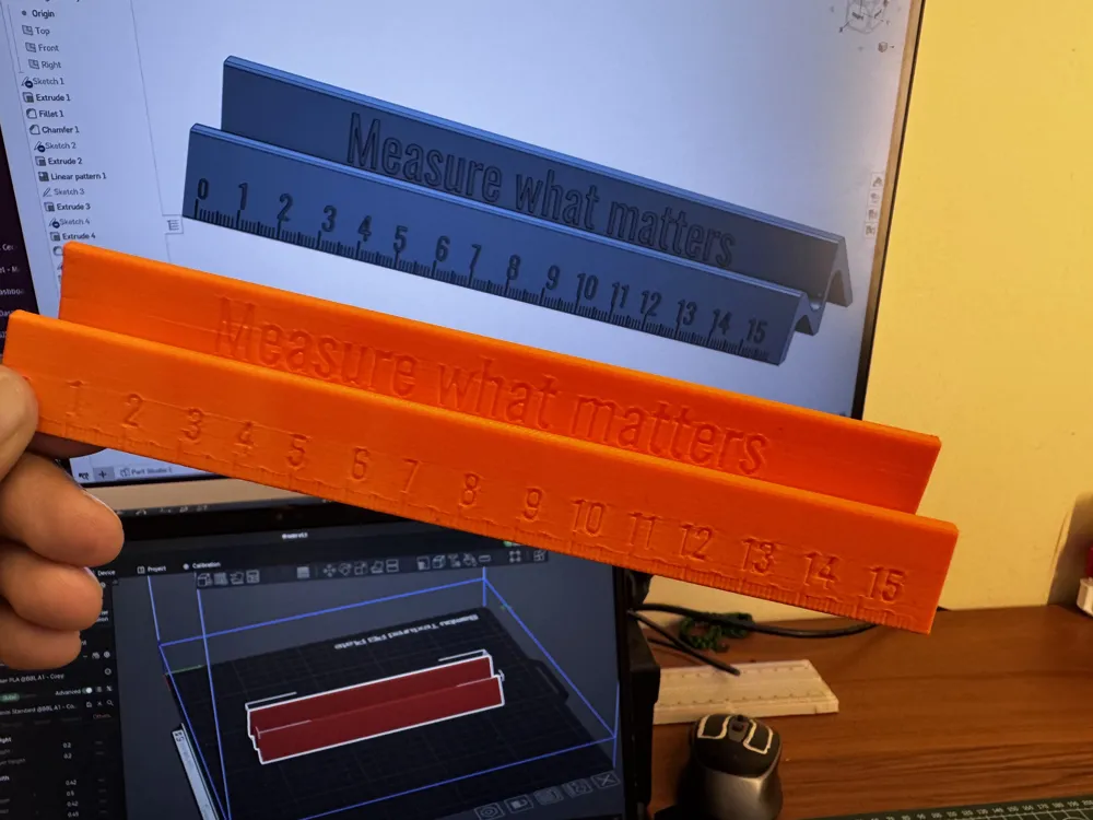 V-Rail Ruler – 3D Printable Desk Organizer by codejack MakerWorld ...
