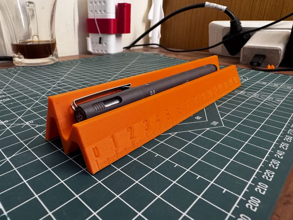V-Rail Ruler – 3D Printable Desk Organizer by codejack MakerWorld ...