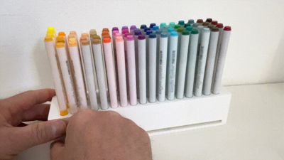 Slide Lift Color Marker Organizer stand by 3Dthing MakerWorld: Download ...