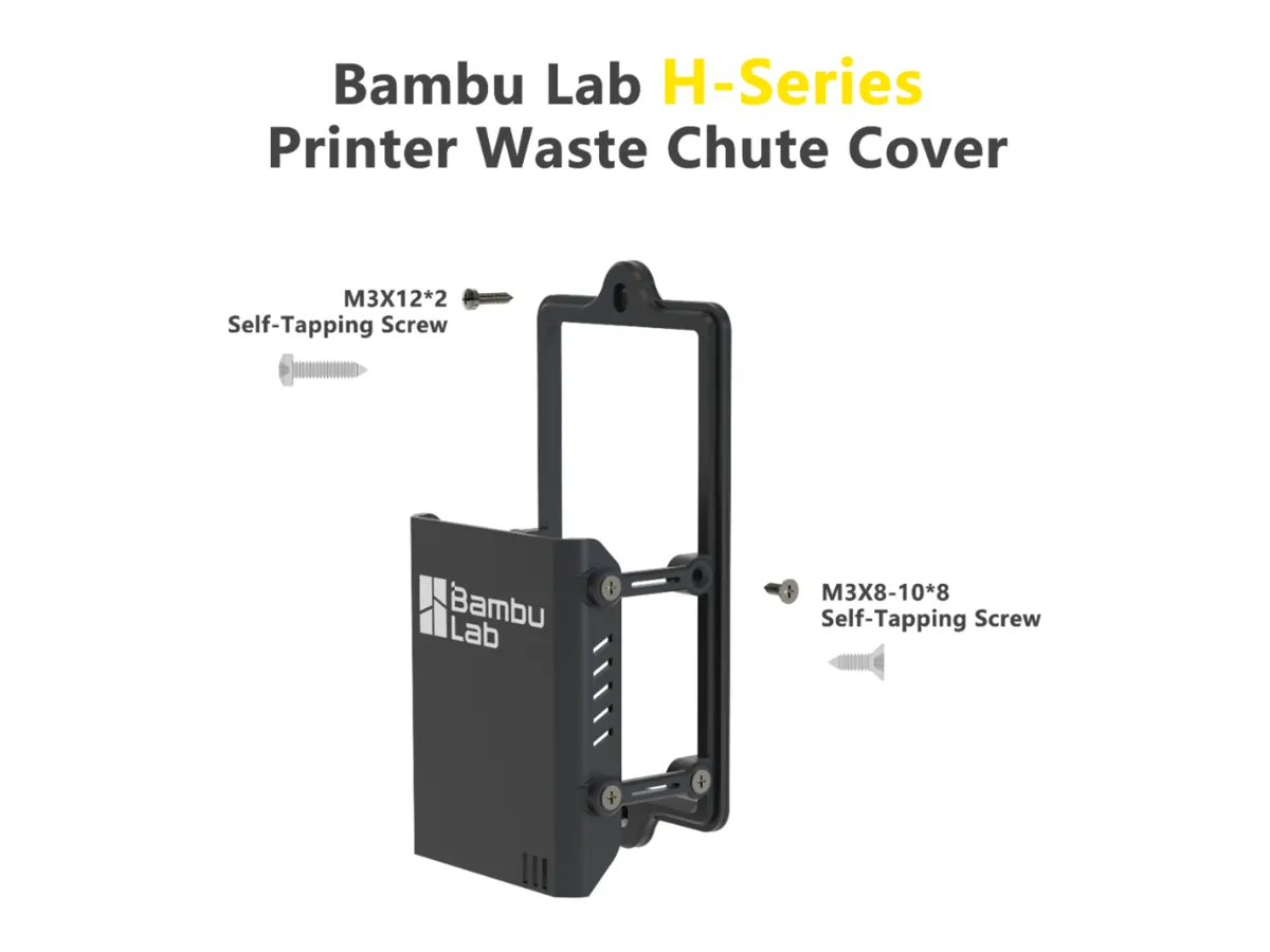 Bambu Lab H-Series Printer Waste Chute Cover - Free 3D Print Model ...