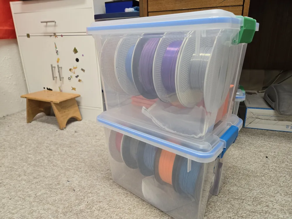 Sterilite 20qt(20L) Filament Storage Bin - Free 3D Print Model - MakerWorld
