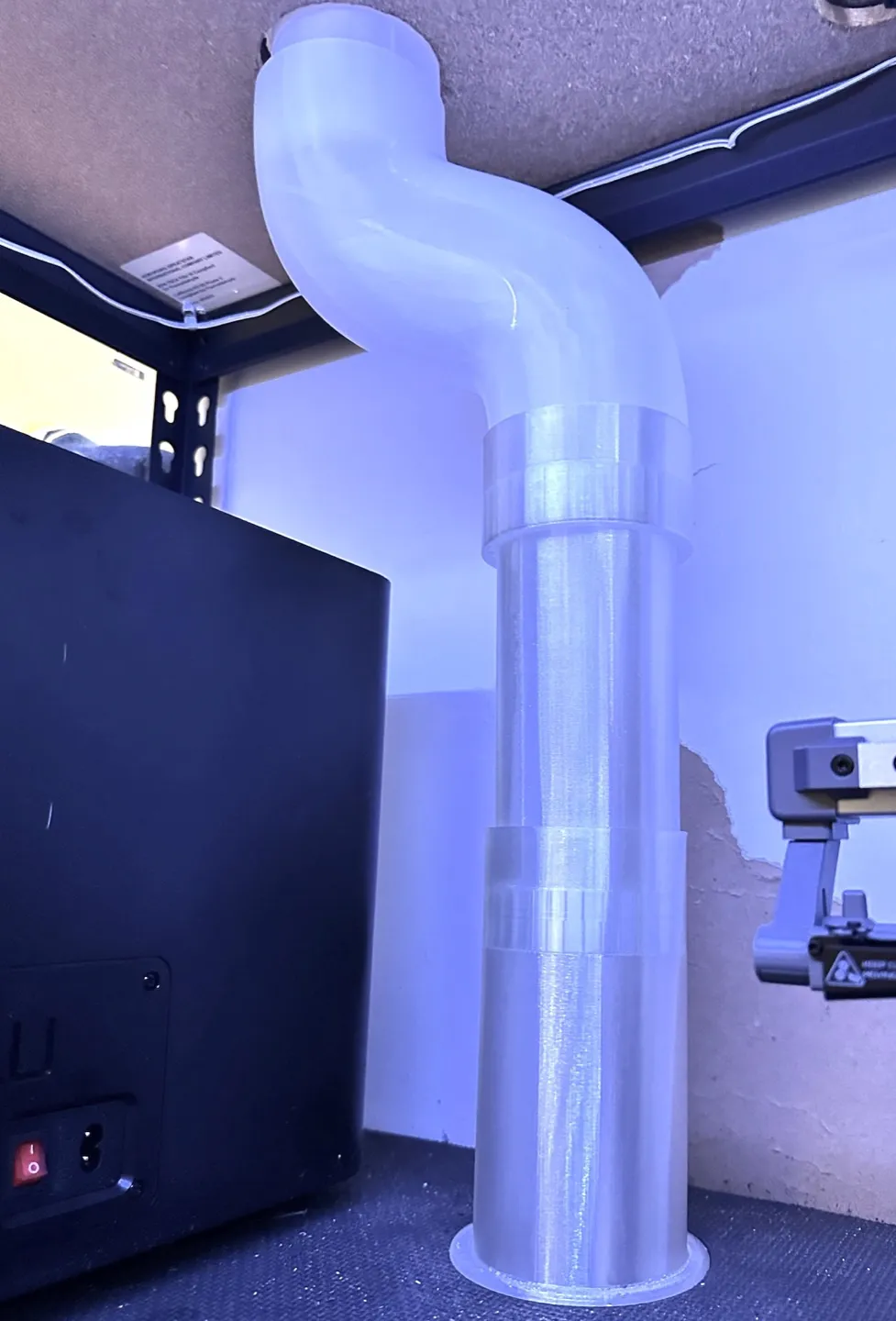 Hi-Flow Trash Pipe - 2 Stage Poop Chute for P1 by 3D Print Vibe ...