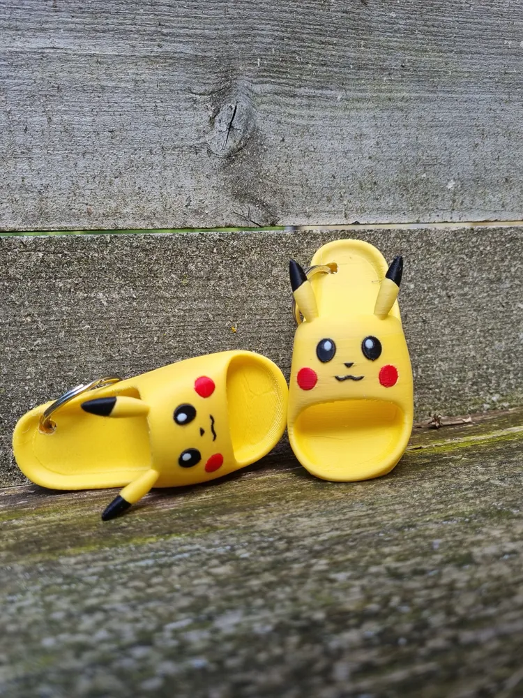 Pikachu Slides keychain - Free 3D Print Model - MakerWorld