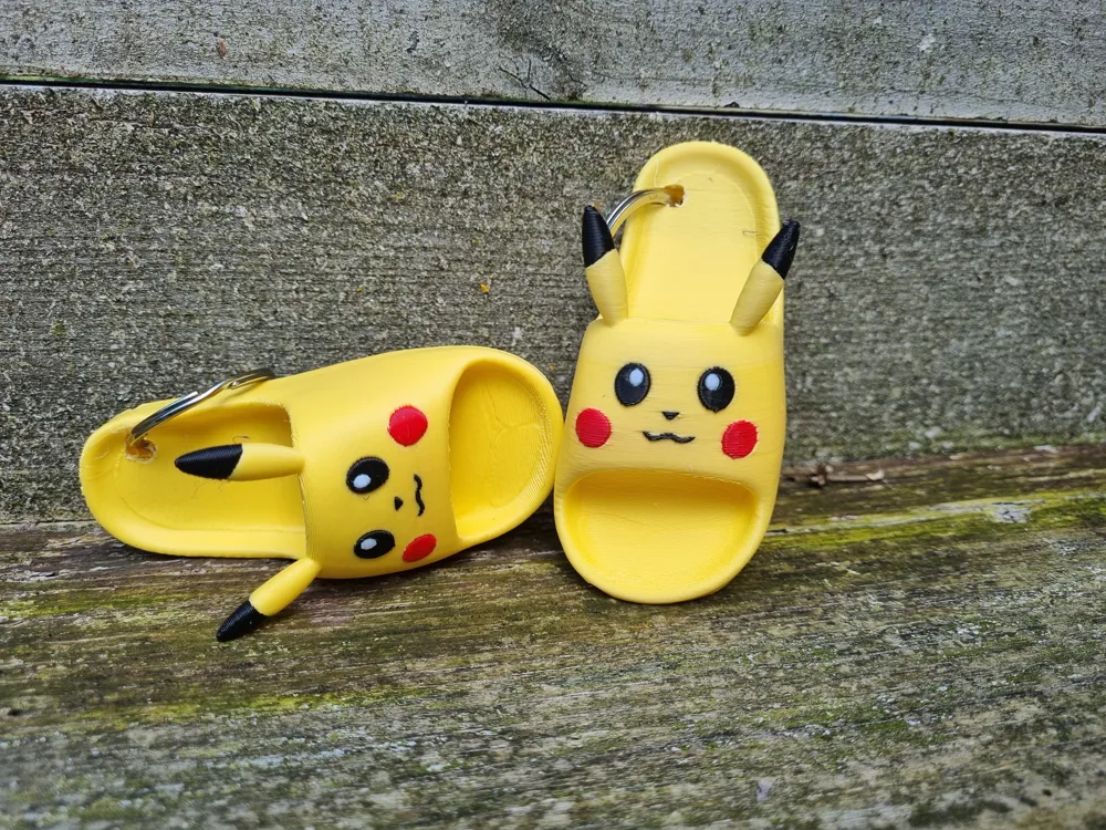 Pikachu Slides keychain - Free 3D Print Model - MakerWorld