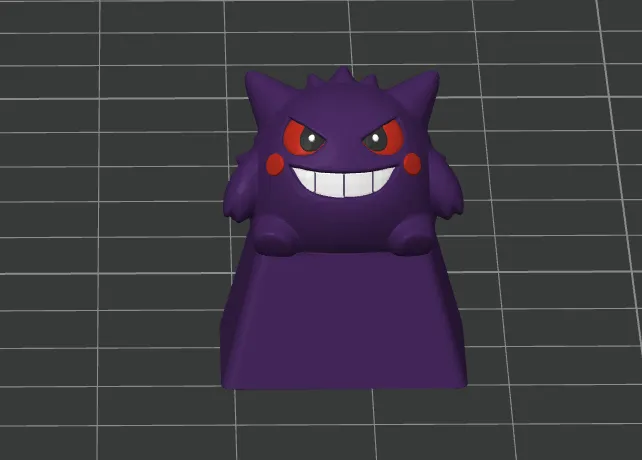 Gengar Pokemon Keyboard Keycap MX - Free 3D Print Model - MakerWorld