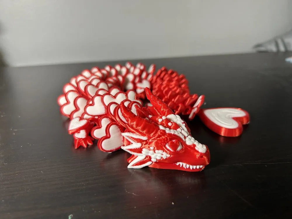 Valentine's Day Dragons: Articulated Male & Female - Free 3D Print ...
