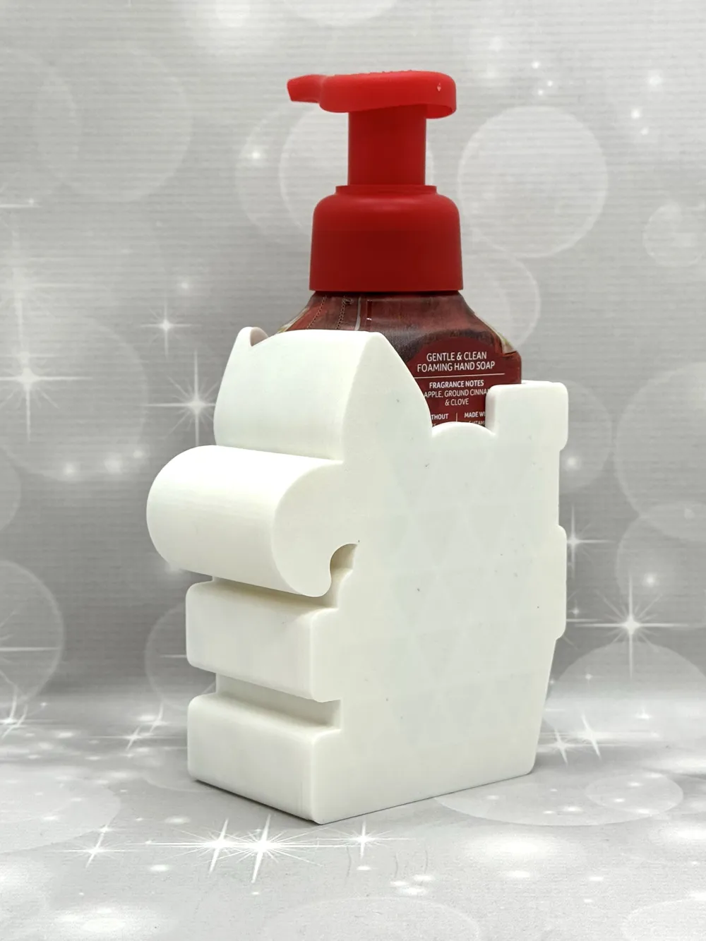 Mardi Gras LOVE BBW Soap Bottle Holder - Free 3D Print Model - MakerWorld