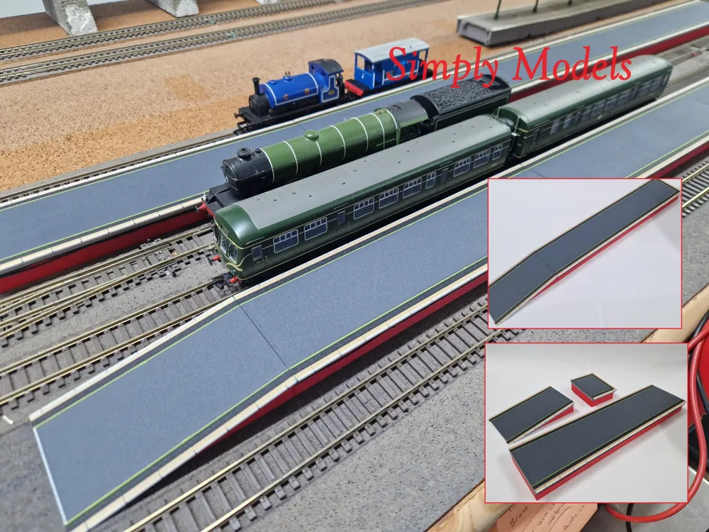 Model Railway OO Gauge Station Platform - 1 Colour by Simply Models ...