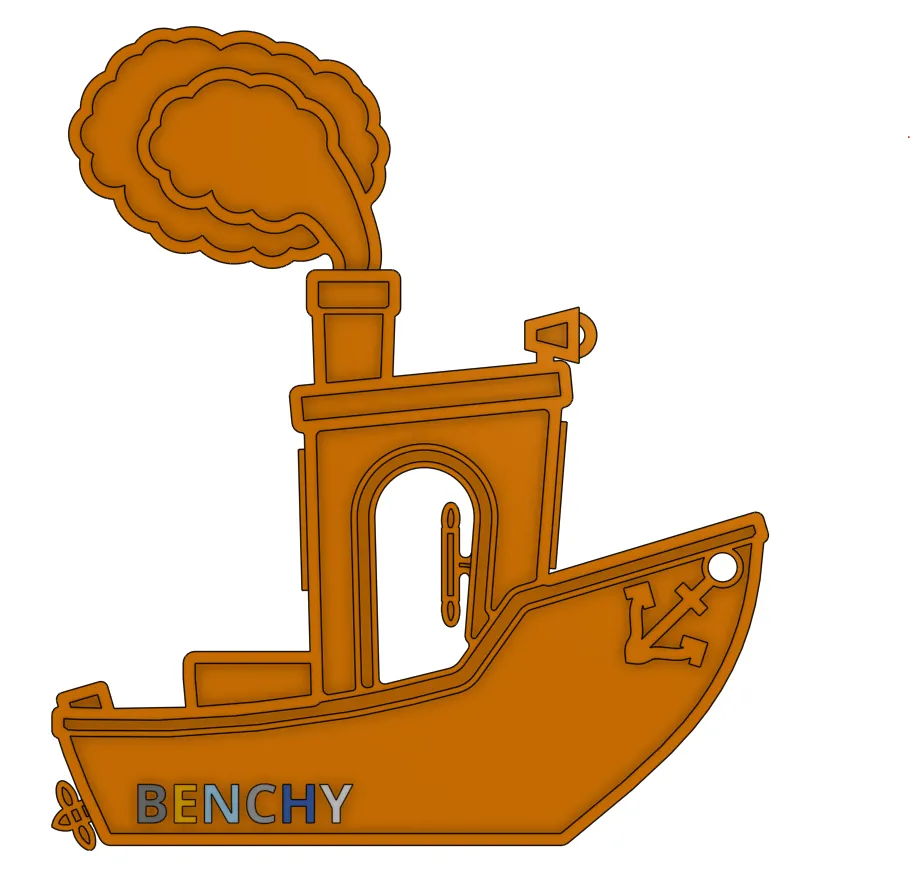 2D 3D Benchy by DarsMakerWorld: Download Free 3D Models